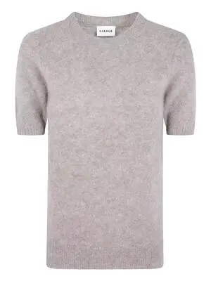 P.a.r.o.s.h Short-sleeve Knit Sweater - Grey