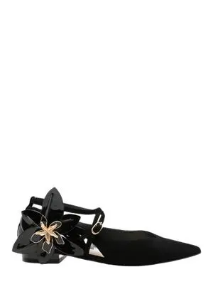 LIU JO LIU JO Floral-Embellished Pointed-Toe Sandals
