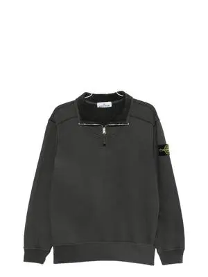 Stone Island Half-zip Cotton Sweatshirt - Grey