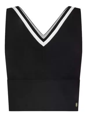 HOUSE OF GRAVITY HOUSE OF GRAVITY Contrast-Trim Crop Top