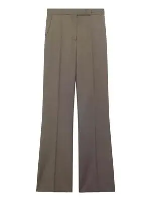Max Mara Pressed-crease Wide-leg Trousers - Grey