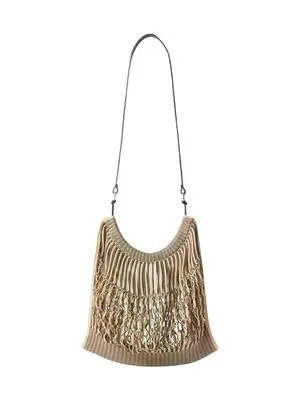 LEMAIRE Crossbody Filt Net Shopping Bag - Neutrals