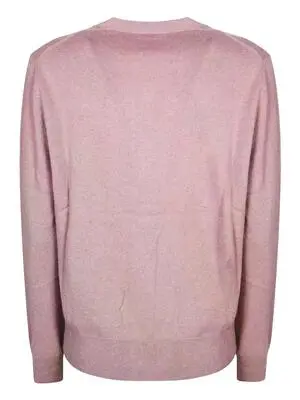 MARANT ETOILE Isabel Marant Logo-embroidered V-neck Cardigan - Pink