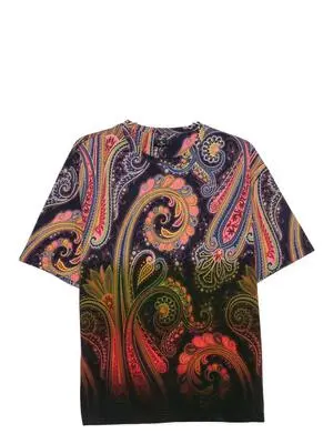 Etro Paisley-print T-shirt - Blue