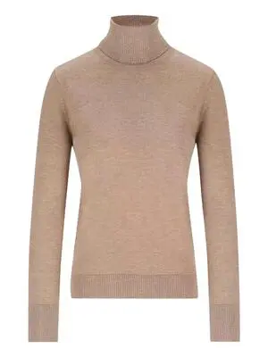 MAX MARA S Max Mara Elbow-Patch Roll-Neck Sweater