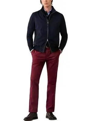 HACKETT LONDON Ribbed-trim Jacket - Blue