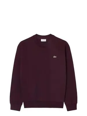 Lacoste Cotton Fleece Sweatshirt - Red