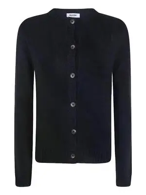 BASE Button-up Merino Cardigan - Black