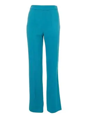 Alice + Olivia Crepe Flared Trousers - Blue