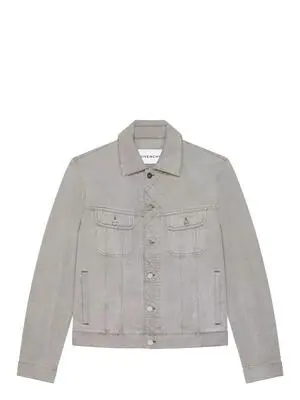 Givenchy Givenchy Crease-Effect Denim Jacket Grey