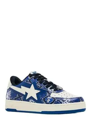 A BATHING APE Tape Sta Snakeskin-effect Sneakers - Blue