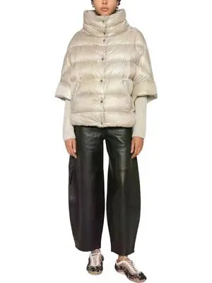Herno Herno Quilted High-Neck Coat Neutrals