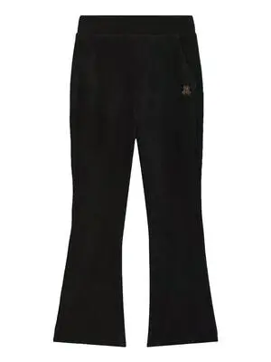 Izzue Corduroy-effect Flared Trousers - Black