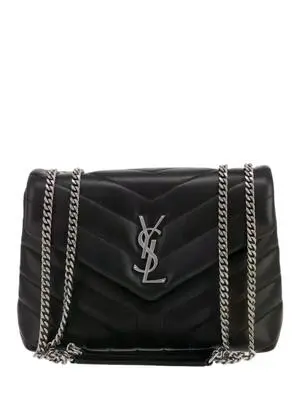 Saint Laurent 2020' Small Loulou Chevron Quilted Shoulder Bag - Black