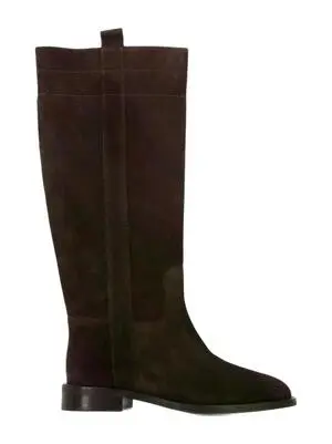 Status Suede Panelled Boots - Brown
