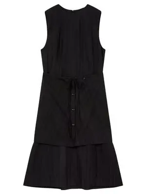 STUDIO TOMBOY Layered Wrap Dress - Black