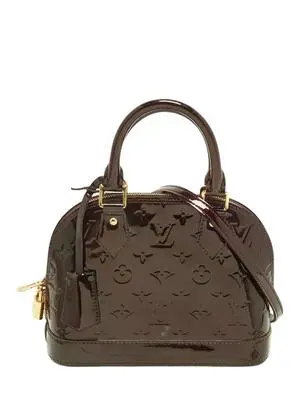 LOUIS VUITTON Monogram Vernis Alma Bb Tote Bag - Purple