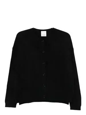 ALLUDE Button-up Cardigan - Black