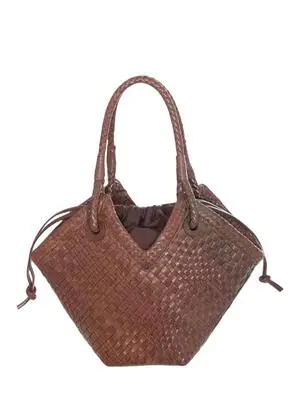 IBELIV Woven-leather Tote Bag - Brown