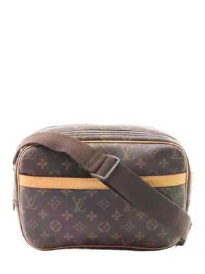 LOUIS VUITTON Monogram Reporter Pm Crossbody Bag - Brown