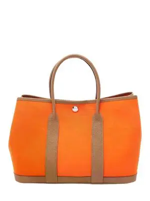 Hermès Hermès Toile And Negonda Garden Party 30 Tote Bag Orange