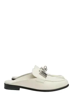 Hermès Iota Kelly Buckle Mules - Neutrals