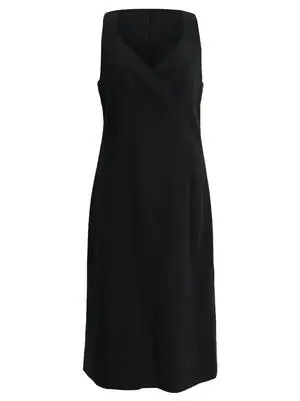 Giorgio Armani V-neck Sleeveless Dress - Black