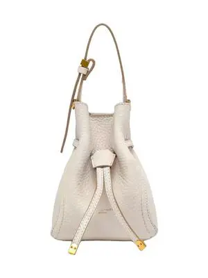 GIANNI CHIARINI GIANNI CHIARINI Sienna Grained Leather Shoulder Bag Neutrals
