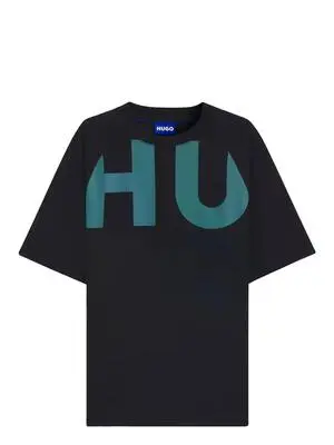 Hugo Graphic Print T-shirt - Black