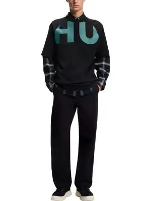 Hugo Graphic Print T-shirt - Black