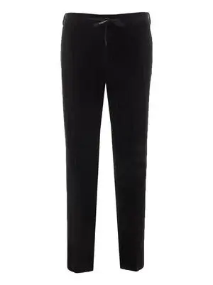 CIRCOLO 1901 Corduroy Drawstring Trousers - Black