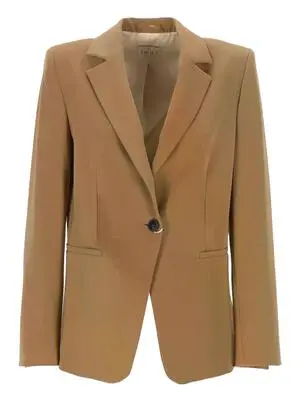 EMME Single-breasted Notched-lapel Blazer - Neutrals