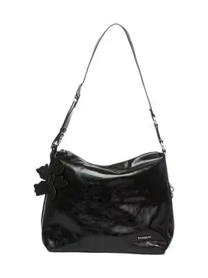 Desigual Flower-charm Shoulder Bag - Black