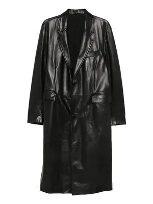 SALVATORE SANTORO Single-breasted Leather Jacket - Black