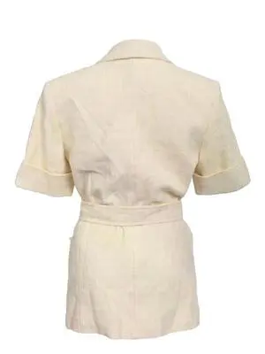 Sandro Truman Belted Tweed Jacket - Neutrals