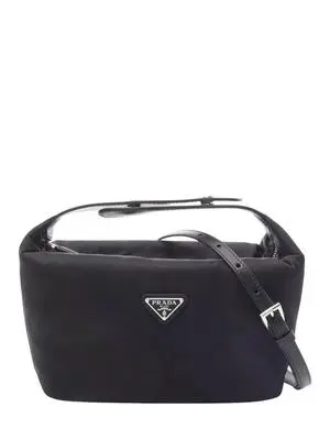 Prada Mini Re Nylon Cherie Satchel - Black