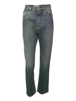 Alaïa High-waist Straight-leg Jeans - Blue