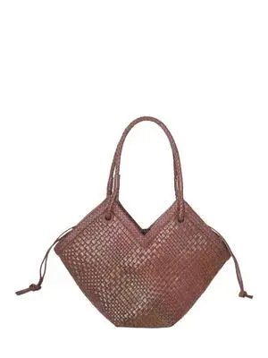 IBELIV Trinity Woven-leather Tote Bag - Brown