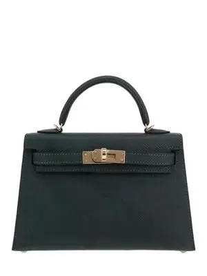 Hermès Epsom Leather Kelly Two-way Handbag - Green