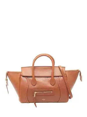 Celine Celine Small Calfskin Little Luggage Top Handle Bag Satchel Brown