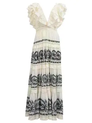 Ulla Johnson Marjorie Ruffled Dress - Neutrals