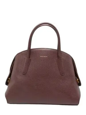 COCCINELLE Coccinelle Tylde Pebbled Leather Tote Bag Brown