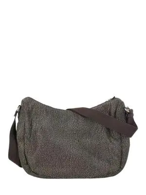 Borbonese B-club Luna Op-printed Shoulder Bag - Brown