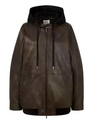 STUDIO TOMBOY Detachable-hood Jacket - Brown