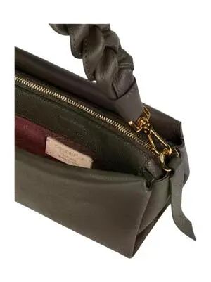 COCCINELLE Boheme Braided-handle Leather Tote Bag - Grey