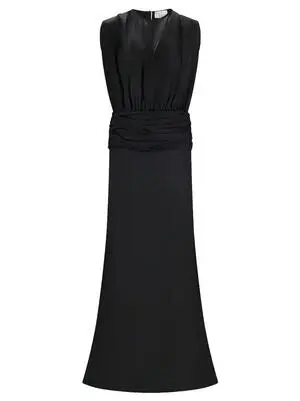 Giuseppe Di Morabito Crystal-embellished Ruched Maxi Dress - Black