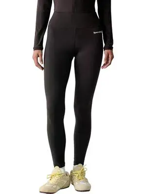 Sporty & Rich Serif Logo-print Leggings - Black