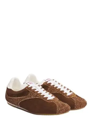 Bottega Veneta Shot Suede Sneakers - Brown