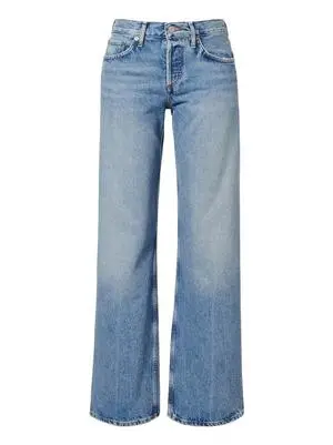AGOLDE Low Rise Loose Straight Jeans - Blue