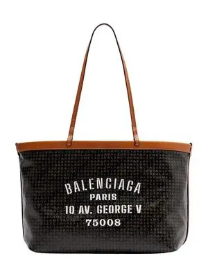 Balenciaga Medium Canvas Tote Bag - Black